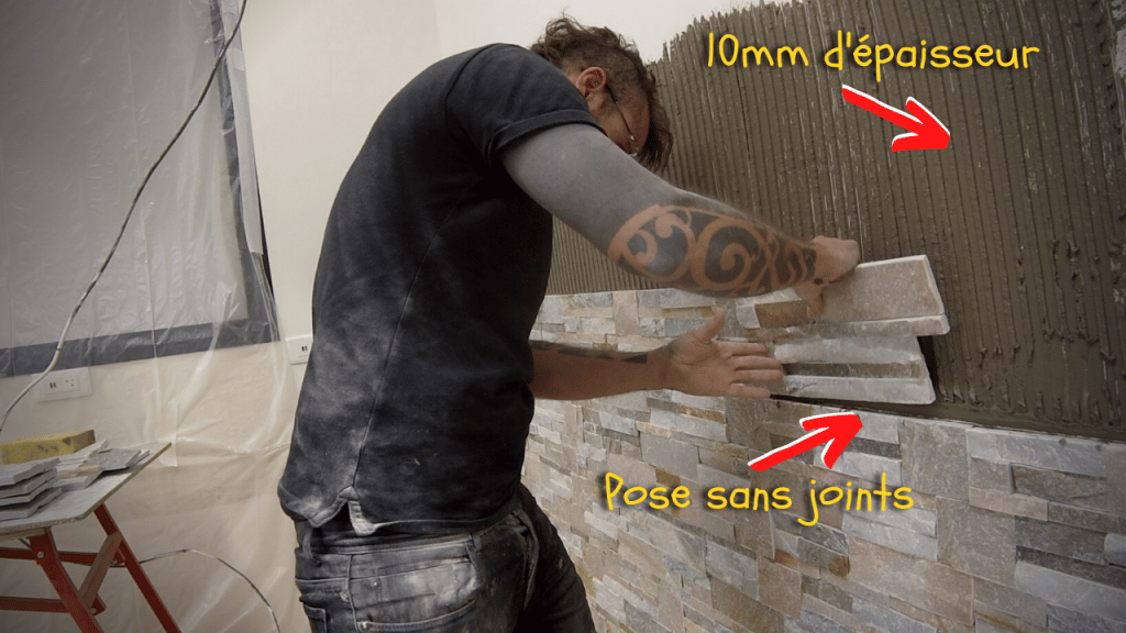 Poser des pierres de parement avec KaroTuto
